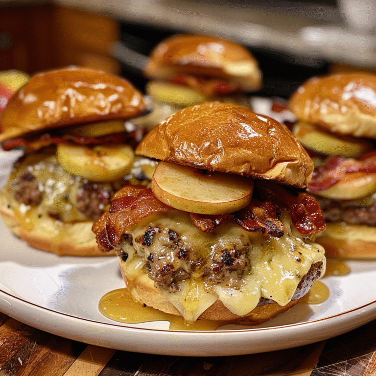 Harvest Apple Cheddar Burger Sliders | Irresistible Autumn