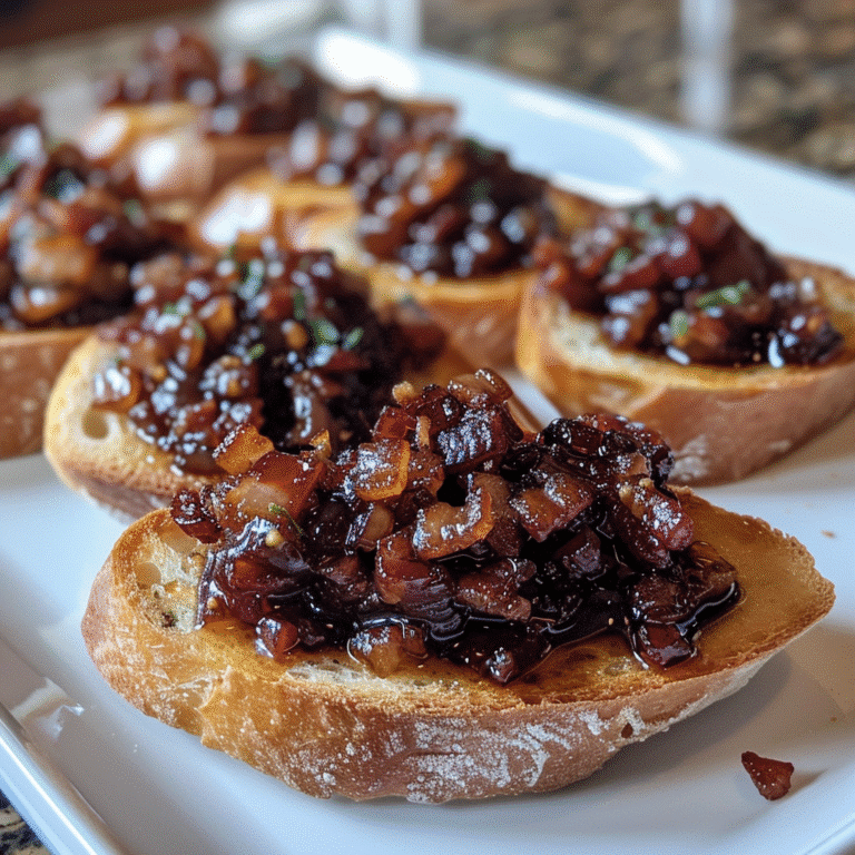 Bourbon-Infused Bacon Jam: The Irresistible Crostini Topper