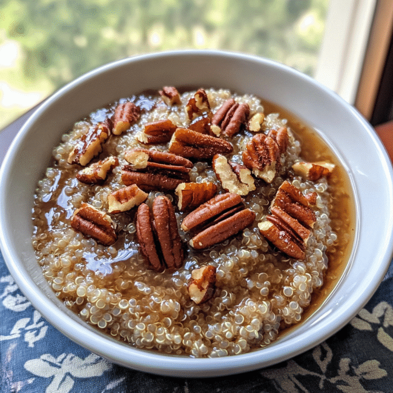 Maple Pecan Breakfast Quinoa Delight