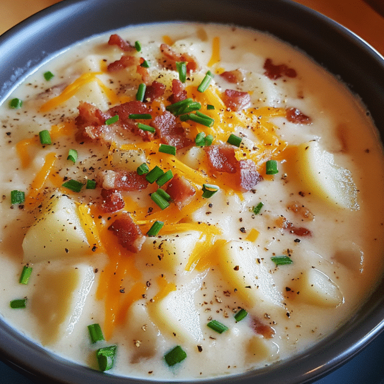 Smoked Bacon Cheddar Potato Chowder: Cozy Comfort in a Bowl